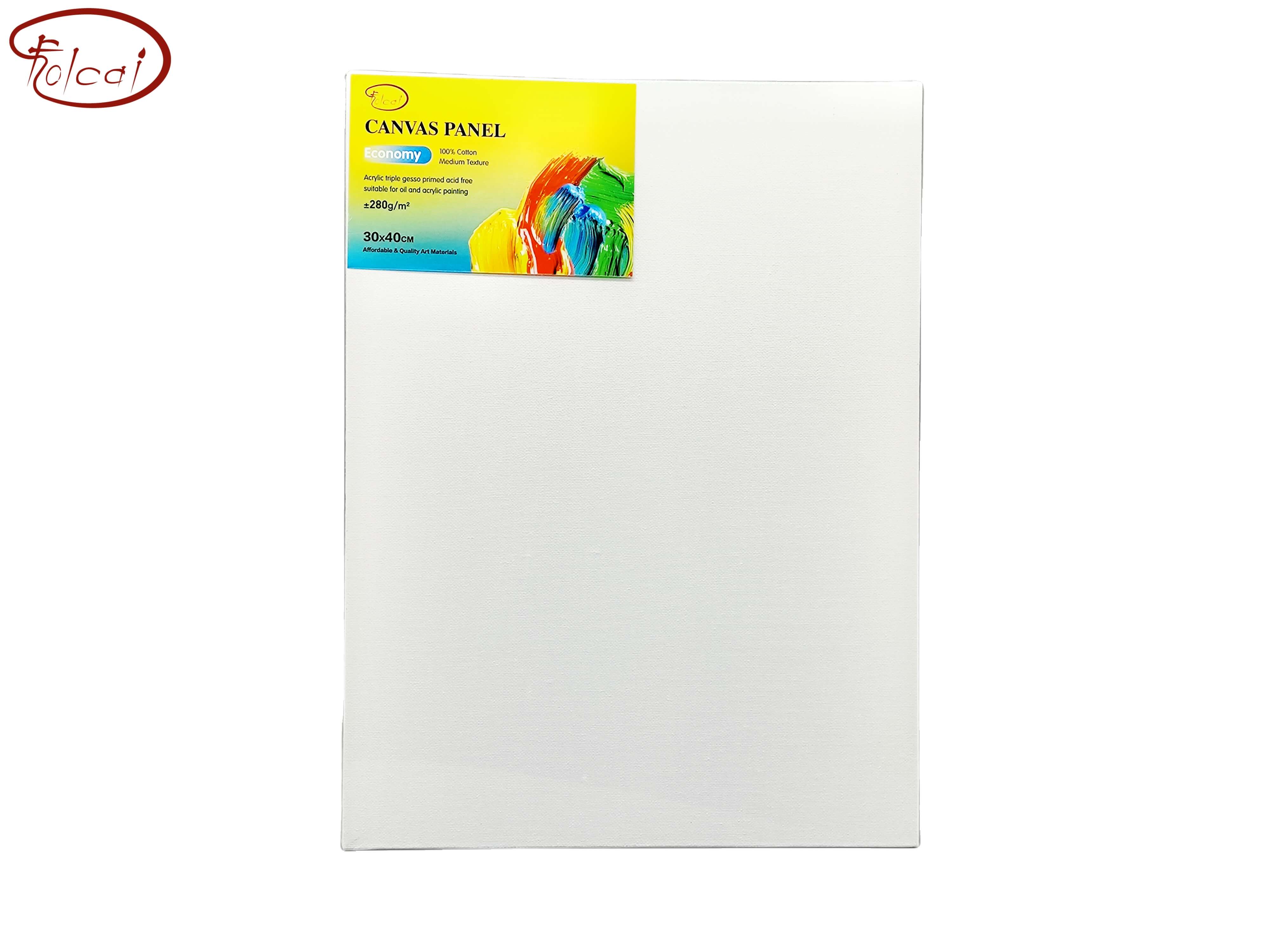 280gsm 100% Cotton Canvas Panel | Folcai Art Materials
